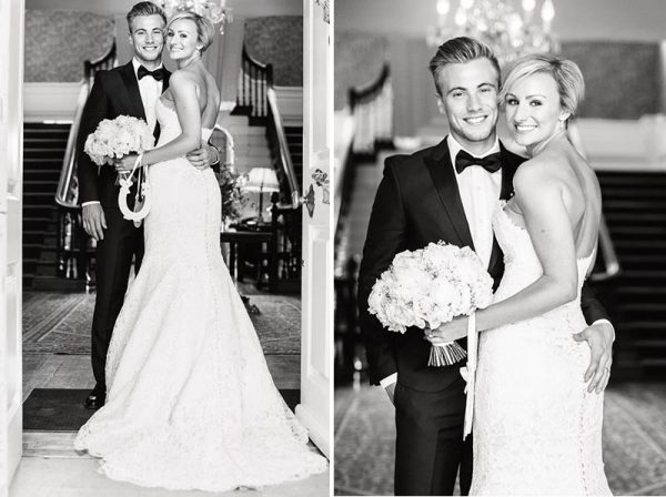 Amy and Joseph’s stylish white wedding flowers at Ardington House ...